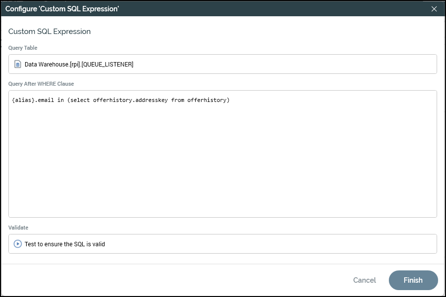 Queue listener setup document