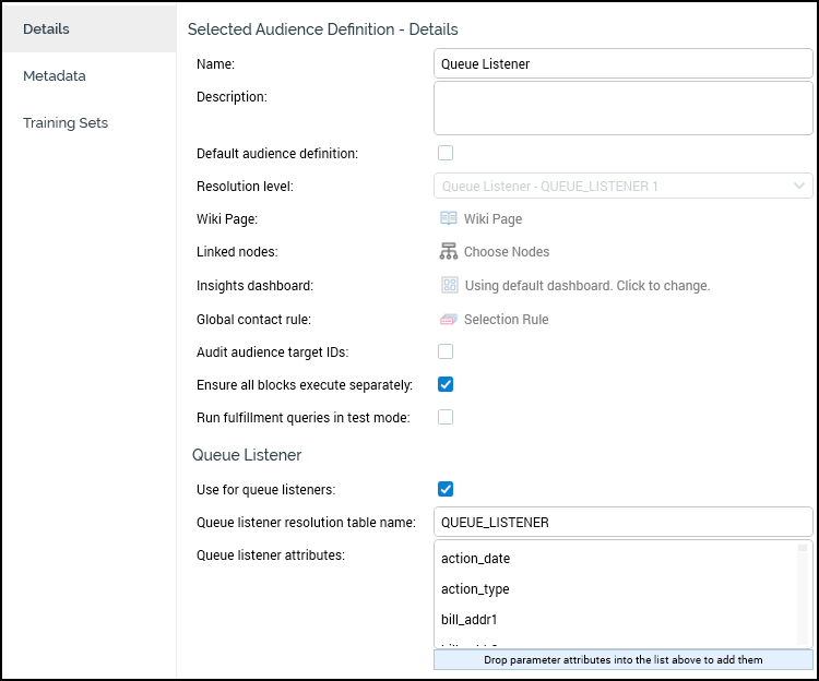 RPI queue listener setup