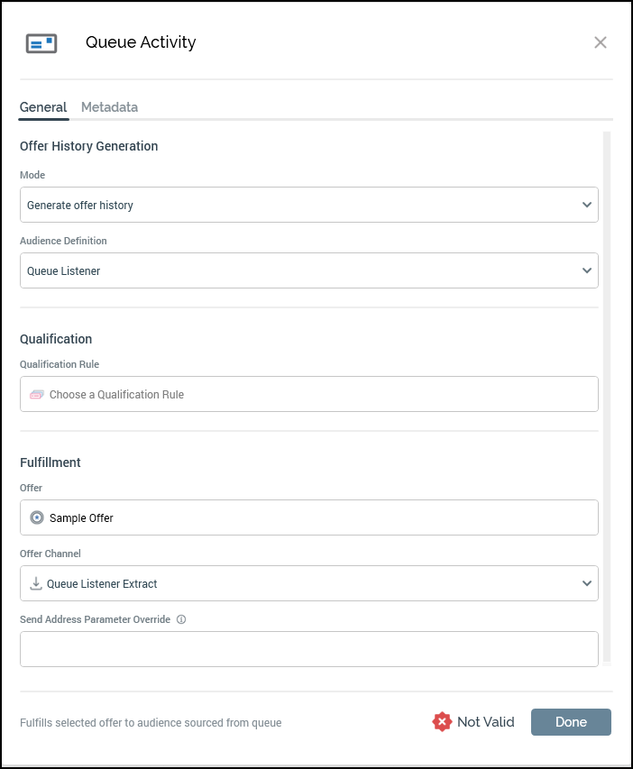 RPI queue listener setup