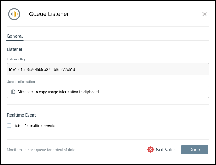 RPI queue listener setup