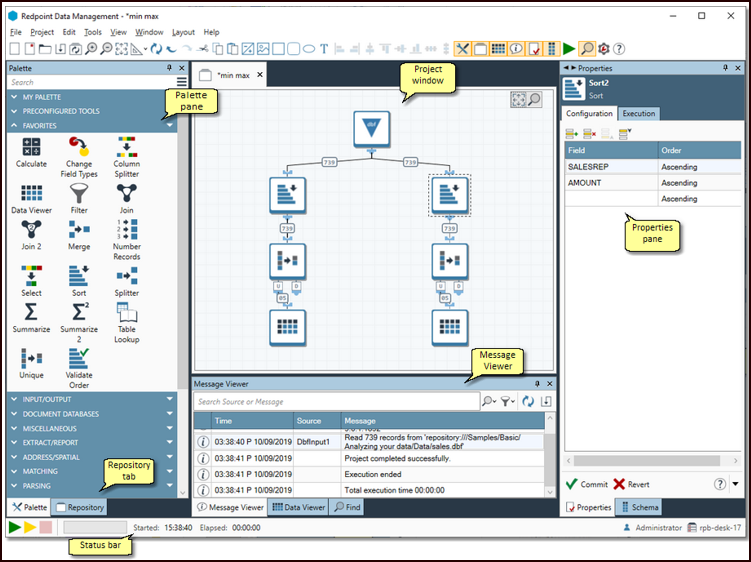 The Data Management client