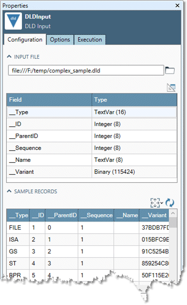 DLD and DLD Index Input/Output