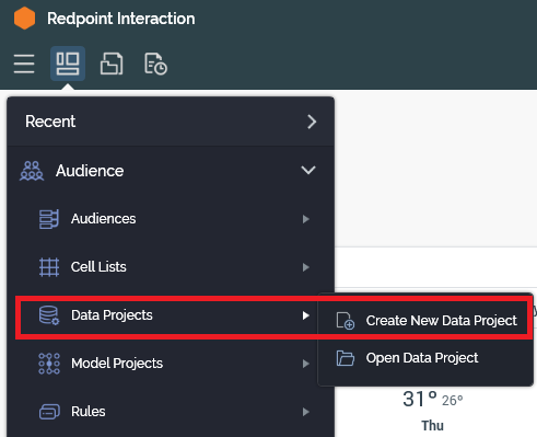 How to create a Data Project
